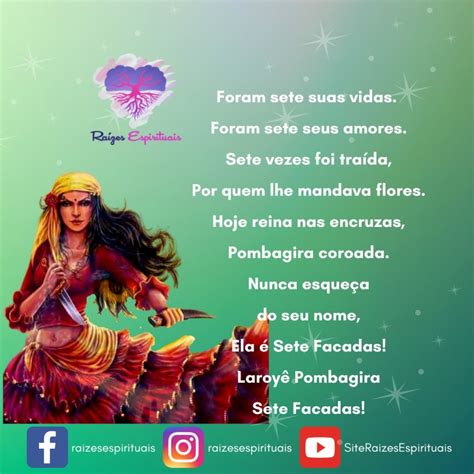 Salve Dona Sete sábia e amada Pombagira da umbanda Laroyê
