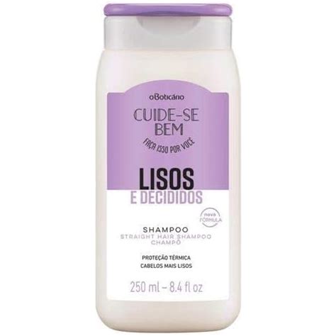 O BOTICARIO CUIDE SE BEM SHAMPOO LISOS E DECIDIDOS 250ML Shopee Brasil