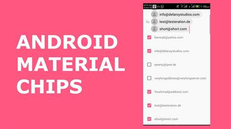 ANDROID MATERIAL CHIPS YouTube