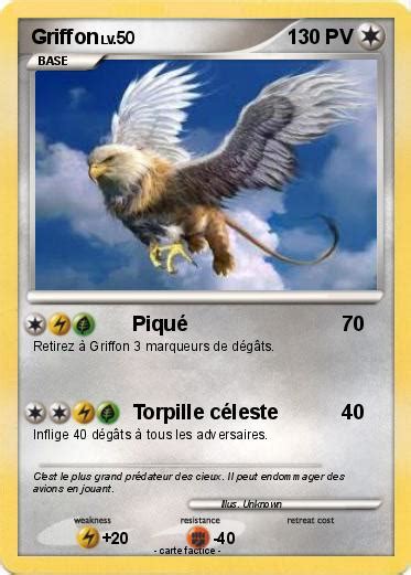 Pok Mon Griffon Piqu Ma Carte Pok Mon