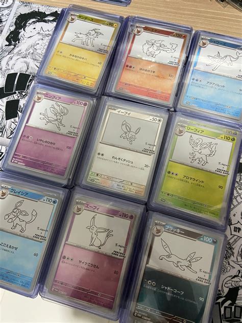 Instock Pokemon Eevee X Yu Nagaba Yunagaba Promo Cards Eeveelutions