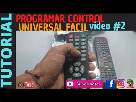 Como Programar Control Universal Para Televisores Led Lcd Muy Facil
