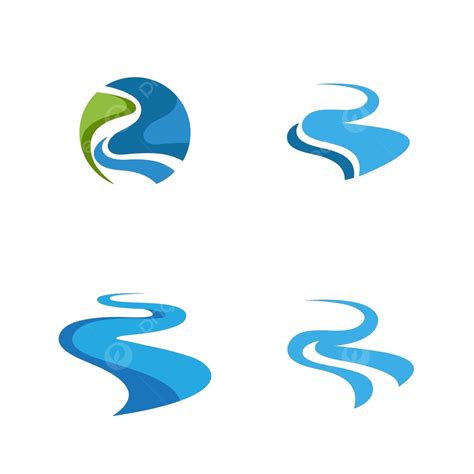 River Icon Vector Illustration Design S Logo Water Isolated Vector S