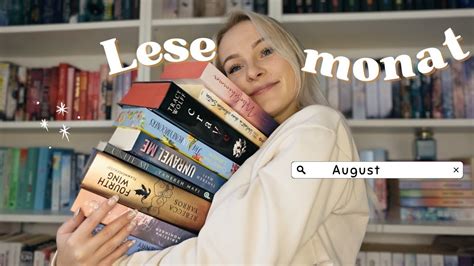 LESEMONAT AUGUST 2023 Bücher ich gelesen habe nckreads YouTube