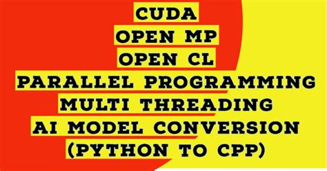 create parallel algorithms using cuda openmp opencl cpp by navintwinmos fiverr