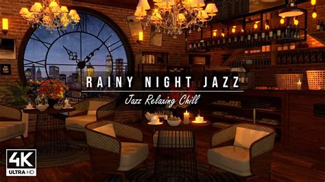 4K Cozy Coffee Shop With Smooth Piano Jazz Music For Relaxing Studying