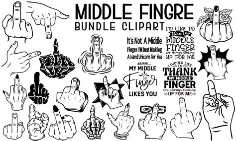 Middle Finger SVG Middle Finger PNG Floral Middle Finger Cut File