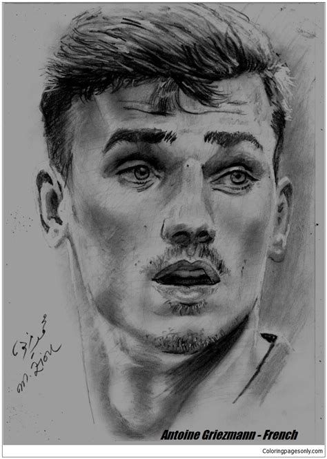 Antoine Griezmann Image 11 Coloring Page Free Printable Coloring Pages