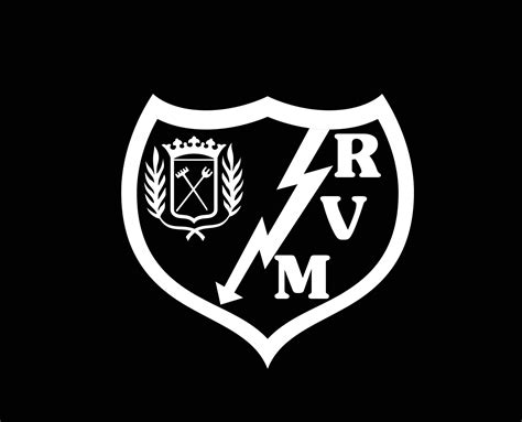 Rayo Vallecano Club Logo Symbol White La Liga Spain Football Abstract