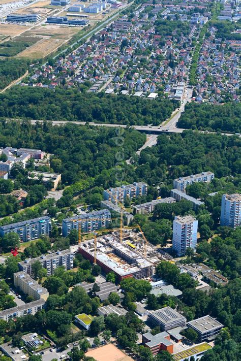 Freiburg Im Breisgau Von Oben Neubau Wohn Und Gesch Ftshaus An Der