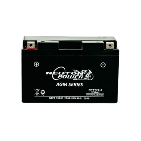 Neuton Power AGM Motorcycle Battery YT7B 4 DCPower Batteries NZ