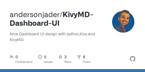 GitHub Andersonjader KivyMD Dashboard UI Nice Dashboard UI Design