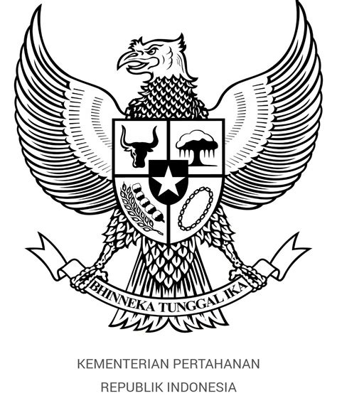 Detail Lambang Negara Indonesia Hitam Putih Koleksi Nomer 36