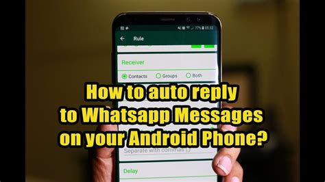 How To Auto Reply To Whatsapp Messages On Your Android Phone Youtube