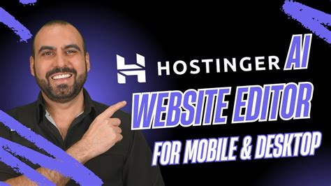 Build Stunning Websites On Mobile Desktop With AI Editor On Hostinger