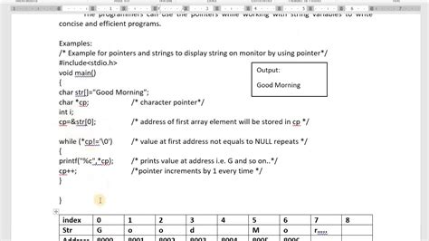 pointers and strings arrays of pointers pointer to pointers youtube