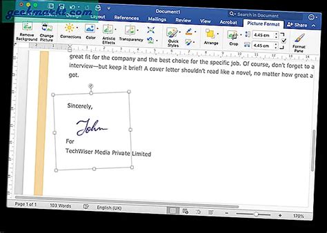Hoe Schrijf Ik Mijn Handtekening Op Een Word Document Geekmarkt