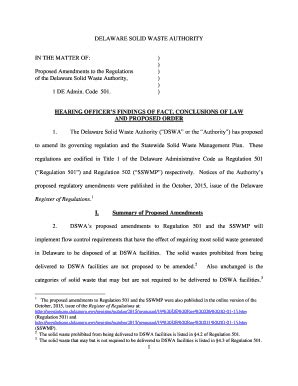 Fillable Online Regulations Delaware Proposed Amendments To The