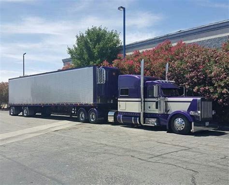 Semitrckn Peterbilt Custom 389 With Matchin Reefer