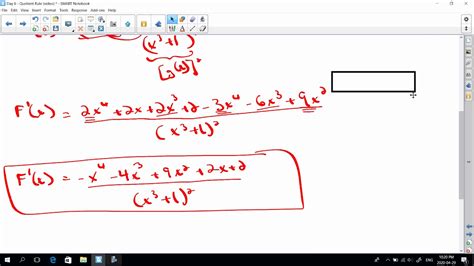 derivatives day 6 the quotient rule youtube