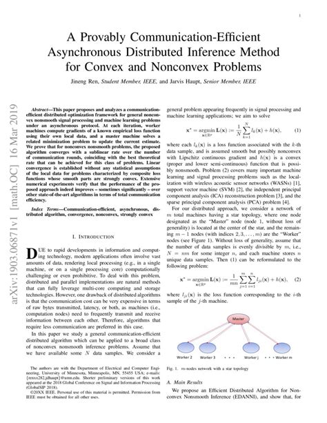 a provably communication efficient asynchronous distributed inference method for convex and