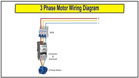 How To Make 3 Phase Motor Wiring Diagram 3 Phase Motor Control YouTube