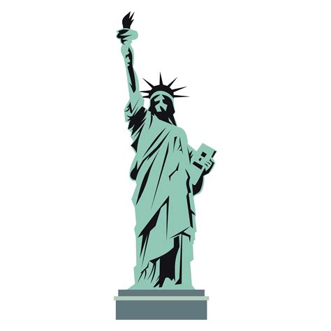 Estatua De La Libertad 14020525 Vector En Vecteezy