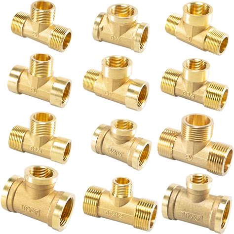 Encanamento Pneum Tico Bronze Encaixe De Tubula O Macho F Mea Rosca 1 8