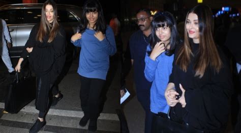 Aishwarya Rai And Aaradhya Bachchan Walk Hand In Hand As They Jet Off