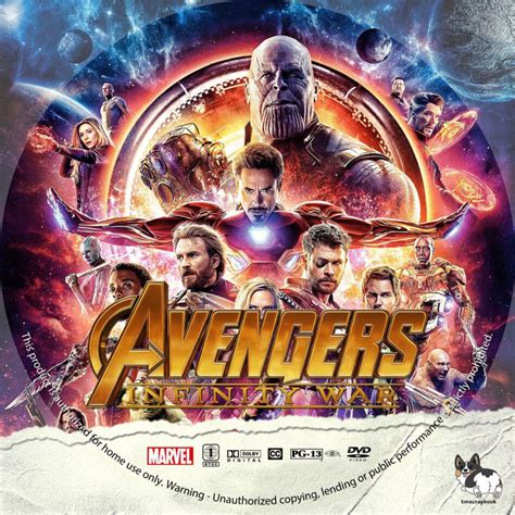 Avengers Infinity War R Custom Dvd Label Dvdcover