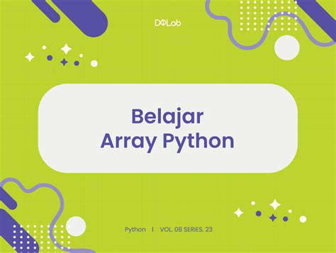 Modifikasi Array Python Simpel Pemula Wajib Tahu