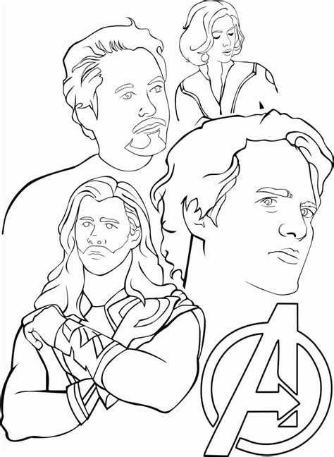 Dibujos De Los Vengadores Para Colorear Para Colorear Pintar E