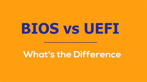 Uefi Vs Bios What S The Difference Convert Bios To Uefi Without Data