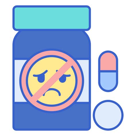 Antidepressant Flaticons Lineal Color Icon