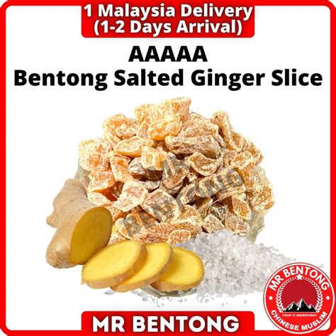 Mr Sotong Bentong Organic Dried Bentong Salted Ginger Slice Asam Halia