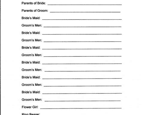 Fillable Wedding Dj Info Form Printable Forms Free Online