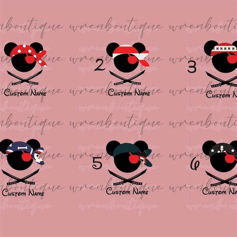 Mickey Pirate Svg Etsy