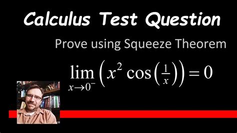 how to prove limit by squeeze theorem calculus test question youtube