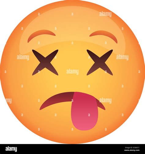 Crazy Tongue Out Emoticon Face Cut Out Stock Images Pictures Alamy