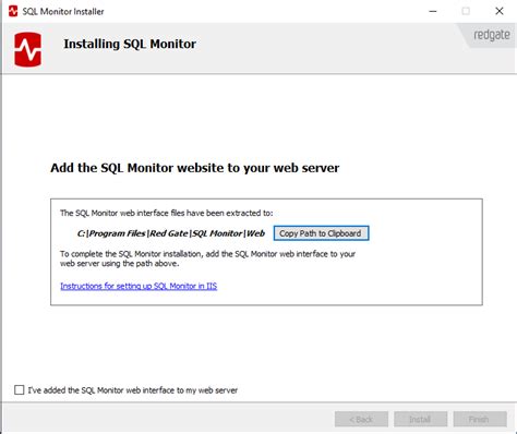 Installing SQL Monitor On IIS SQL Monitor 12 Product Documentation