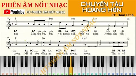 CẢM ÂM Chuyến Tàu Hoàng Hôn PHIÊN âm NỐT nhạc Sheet NHẠC Melody