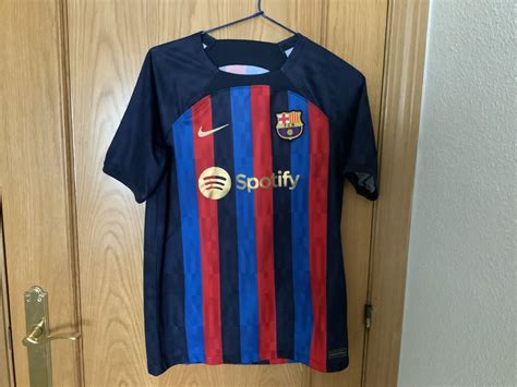 Barcelona Home Football Shirt 2022 2023 Sponsored By Spotify