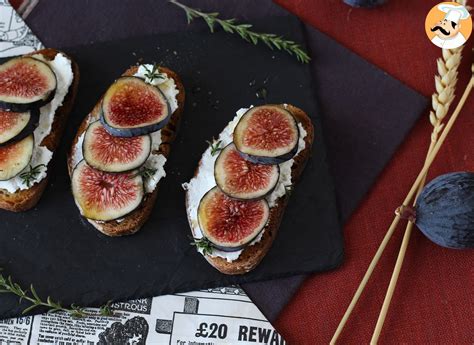 Tostas De Higos Con Queso Fresco De Cabra Miel Y Romero Receta Petitchef