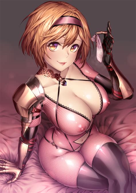 Rule 34 1girls Absurdres Armor Bangs Black Gloves Black Legwear Blonde Hair Blush Bodysuit
