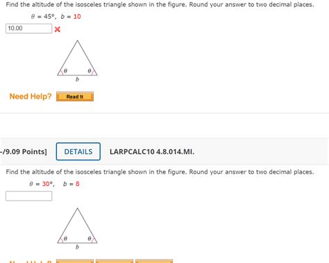 Altitude Of An Isosceles Triangle
