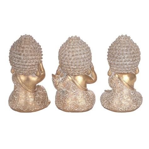 Figura Buda No Veo Oigo Hablo Medidas Cm X Cm X Cm Material