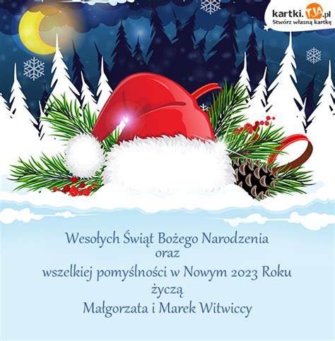 Wesołych Świąt Bożego Narodzenia oraz wszelkiej pomyślności w Nowym