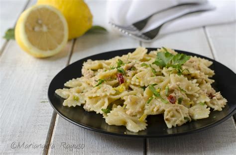 PASTA AL TONNO E LIMONE Primo Piatto Veloce E Facile