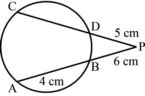 In The Given Figure Chords Ab And Cd When Extended Meet At P If Ab