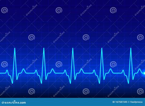 Ecg Heartbeat Monitor Cardiogram Heart Pulse Line Wave